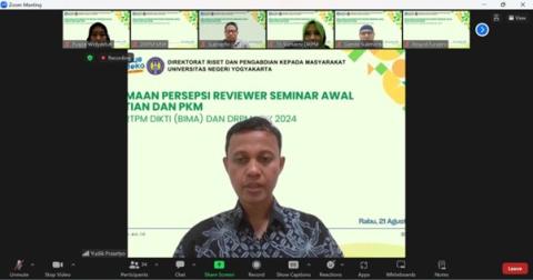 DRPM SELENGGARAKAN PENYAMAAN PRESEPSI REVIEWER SEMINAR AWAL PENELITIAN ...